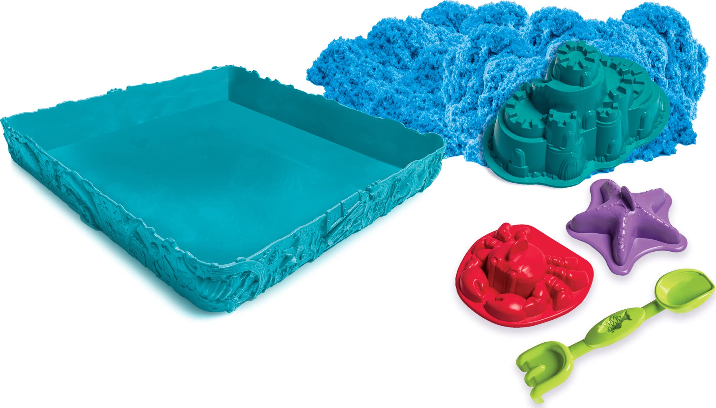 Kinetic Sand - Sandcastle Set with 1lb of Kinetic Sand and Tools and Molds (Color May Vary)