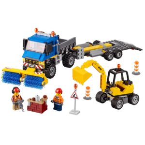 lego city great vehicles sweeper & excavator 60152 building toy