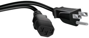 dreamgear - universal power cable power cable for game consoles & other devices – 10ft grounded cable