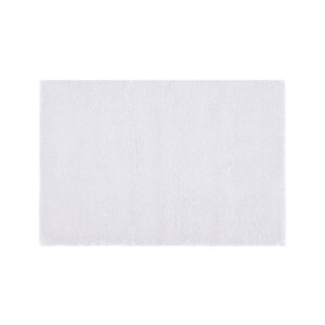 madison park signature marshmallow bathroom rug non slip, luxrurious plush bath mat, absorbent, quick dry, spa design bath room décor, 24x40, white