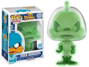 funko pop! animation #127 duck dodgers green gamma glow