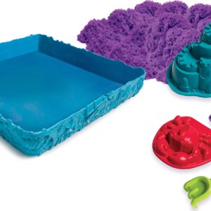 Kinetic Sand - Sandcastle Set with 1lb of Kinetic Sand and Tools and Molds (Color May Vary)