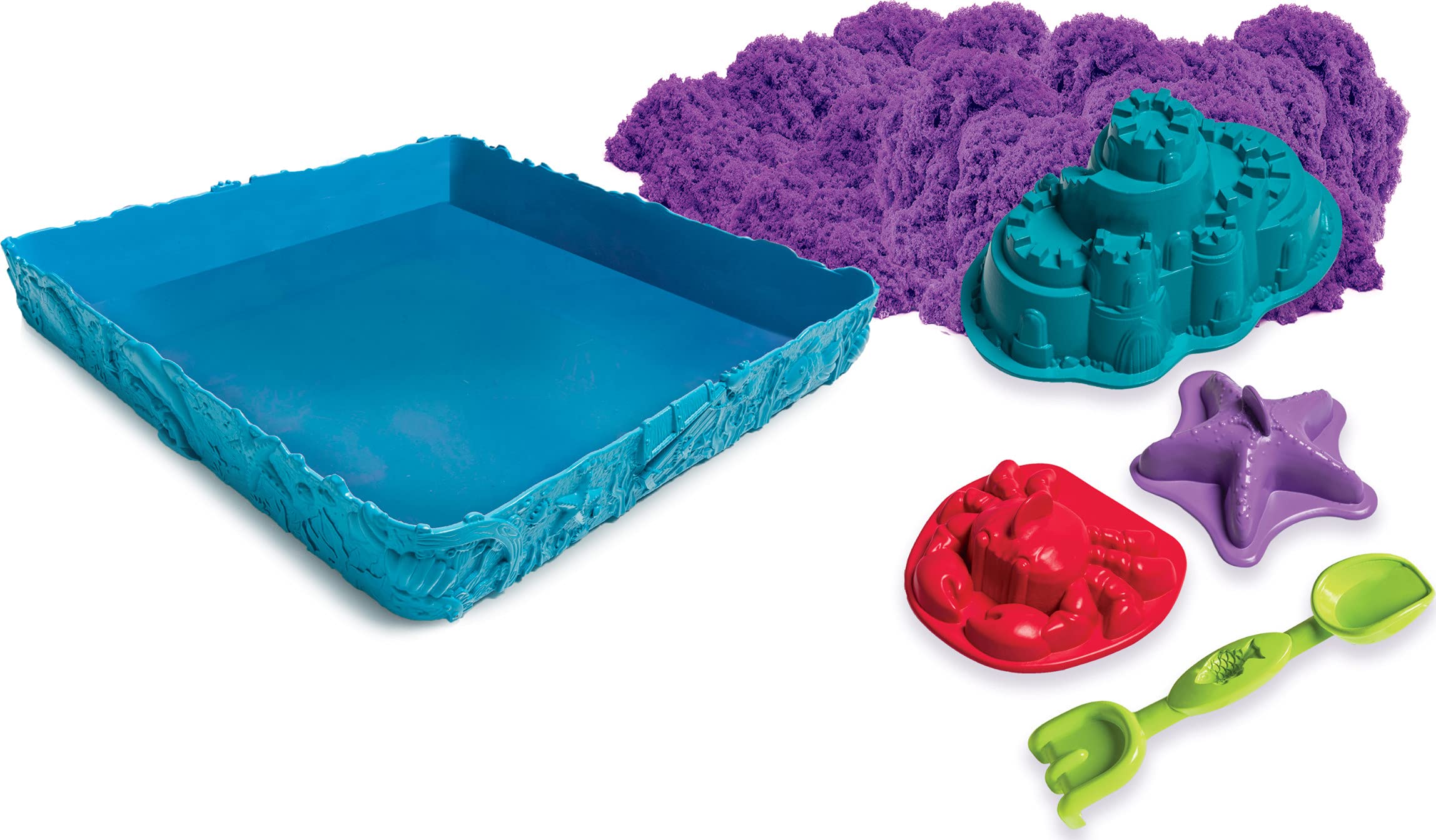 Kinetic Sand - Sandcastle Set with 1lb of Kinetic Sand and Tools and Molds (Color May Vary)