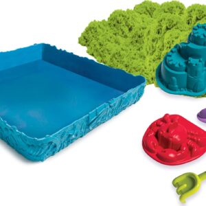 Kinetic Sand - Sandcastle Set with 1lb of Kinetic Sand and Tools and Molds (Color May Vary)