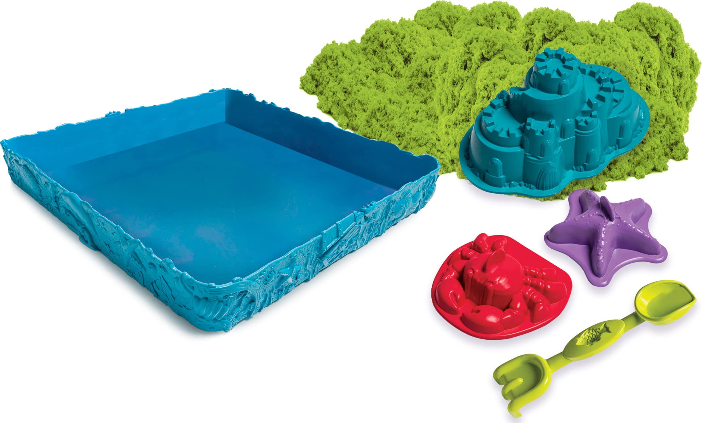 Kinetic Sand - Sandcastle Set with 1lb of Kinetic Sand and Tools and Molds (Color May Vary)