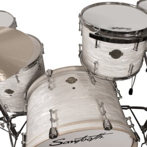 Sawtooth Command Series 6-Piece Drum Set Shell Pack with 24" Bass Drum, White Oyster