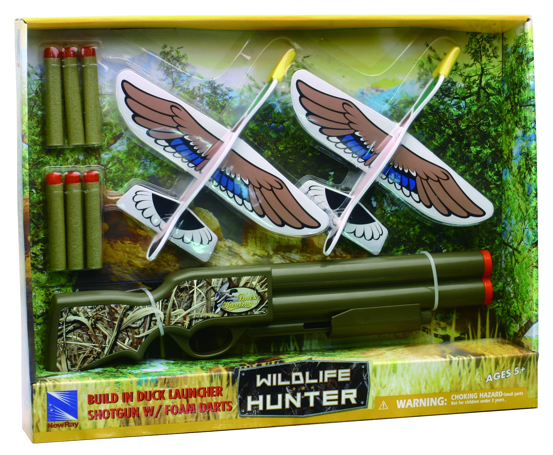 NewRay Toys Wild Life Hunter Rifle with Built in Duck Launcher