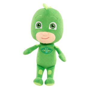 pj masks beans plush, gekko, kids toys for ages 2 up by just play