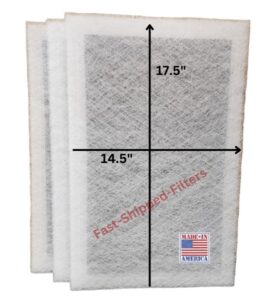 fast-shipped-filters 3 pack 16x20 replacement filter pads compatible with dynamic air cleaner 16x20 refill white