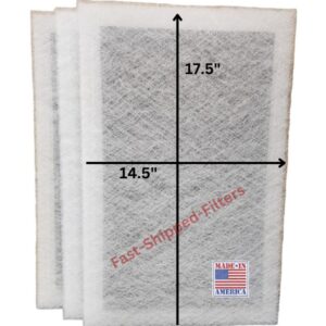 Fast-Shipped-Filters 3 Pack 16x20 Replacement Filter Pads Compatible with Dynamic Air Cleaner 16x20 Refill White