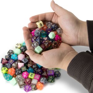 Wiz Dice Series II - DND Dice Set (105 Dice, 15 Sets of 7 Unique Colors) - Perfect DND Gifts - Role Playing Dice DND Accessories for TTRPG MTG Dice Games -D&D Dice Game Sets in Unique Finishes