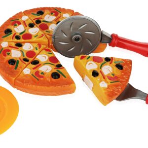 11 Piece Pizza Set for Kids; Play Food Toy Set; Great for a Pretend Pizza Party; Fast Food Cooking And Cutting Play Set Toy.