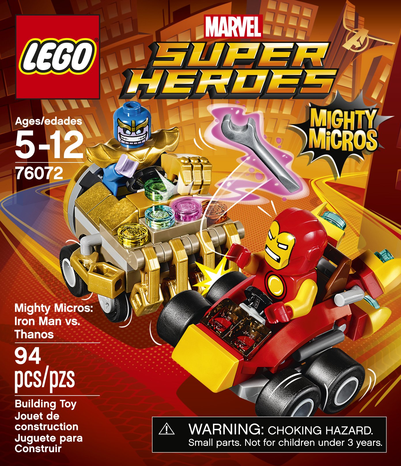 LEGO Super Heroes Mighty Micros: Iron Man Vs. Thanos 76072 Building Kit