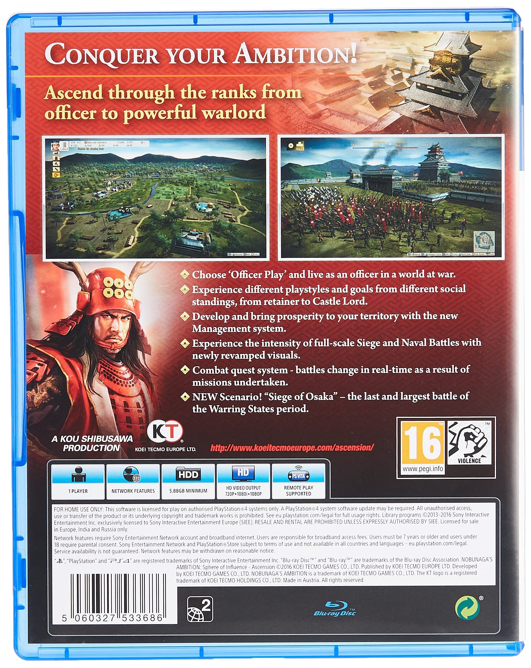 Nobunaga's Ambition: Sphere of Influence - Ascension (PS4)