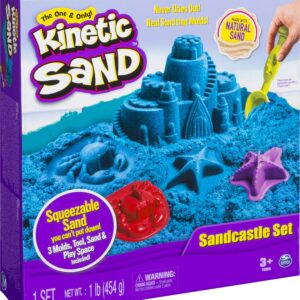 Kinetic Sand - Sandcastle Set with 1lb of Kinetic Sand and Tools and Molds (Color May Vary)