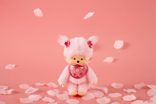 Monchhichi Sakura (Cherry Blossom) Girl Plush Toy - Pink