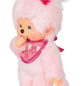 Monchhichi Sakura (Cherry Blossom) Girl Plush Toy - Pink