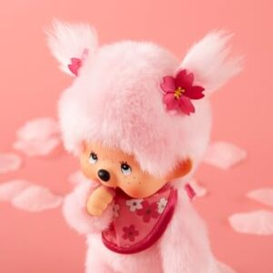 Monchhichi Sakura (Cherry Blossom) Girl Plush Toy - Pink