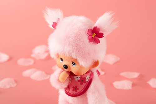 Monchhichi Sakura (Cherry Blossom) Girl Plush Toy - Pink