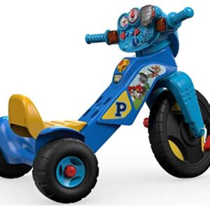 Fisher-Price PAW Patrol Toddler Tricycle Lights & Sounds Trike Toy Bike with Handlebar Grips & Storage for Preschool Kids Ages 2+ Years