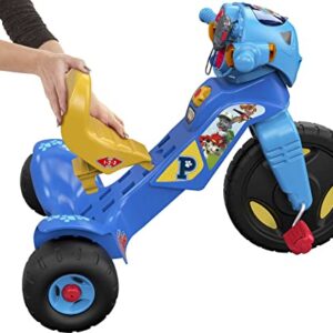 Fisher-Price PAW Patrol Toddler Tricycle Lights & Sounds Trike Toy Bike with Handlebar Grips & Storage for Preschool Kids Ages 2+ Years