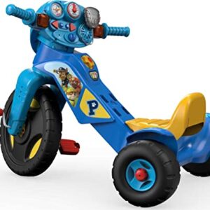 Fisher-Price PAW Patrol Toddler Tricycle Lights & Sounds Trike Toy Bike with Handlebar Grips & Storage for Preschool Kids Ages 2+ Years