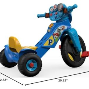 Fisher-Price PAW Patrol Toddler Tricycle Lights & Sounds Trike Toy Bike with Handlebar Grips & Storage for Preschool Kids Ages 2+ Years