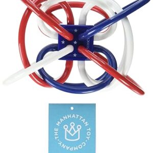 Manhattan Toy Red, White, and Blue Winkel Rattle and Teether Baby Toy