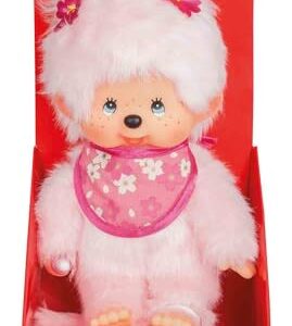 Monchhichi Sakura (Cherry Blossom) Girl Plush Toy - Pink