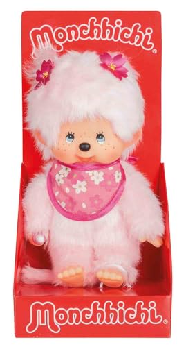 Monchhichi Sakura (Cherry Blossom) Girl Plush Toy - Pink