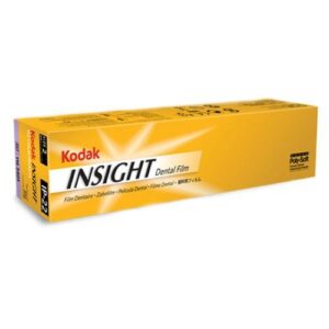 kodak 1798628 ip-22 insight poly-soft ultra-speed double dental film, size 2 (pack of 130)