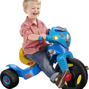 Fisher-Price PAW Patrol Toddler Tricycle Lights & Sounds Trike Toy Bike with Handlebar Grips & Storage for Preschool Kids Ages 2+ Years