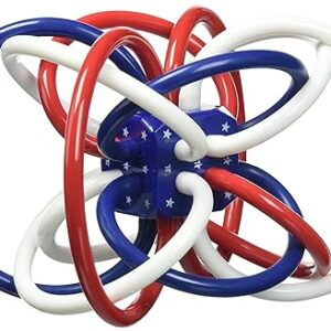 Manhattan Toy Red, White, and Blue Winkel Rattle and Teether Baby Toy