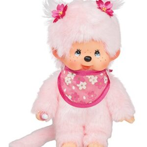 Monchhichi Sakura (Cherry Blossom) Girl Plush Toy - Pink