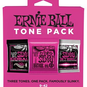 Ernie Ball Super Slinky Electric Tone Pack Guitar Strings, 9-42 Gauge (P03333)