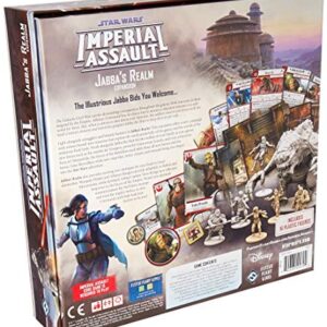 Star Wars Imperial Assault Board Game Jabba's Realm EXPANSION - Epic Sci-Fi Miniatures Strategy Game for Kids and Adults, Ages 14+, 1-5 Players, 1-2 Hour Playtime, Made by Fantasy Flight Games