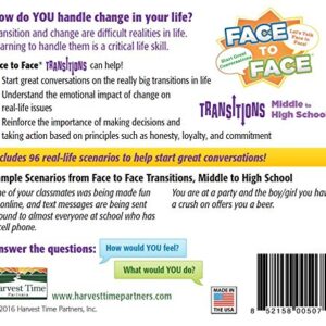 Face to Face Transitions Card Game (Middle to High School Edition) – Communication Development for Important Life Transitions, Ages 12 and Up