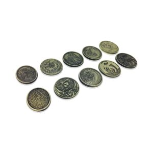 norse foundry dragon variety pack (set of 10) (metal plated novelty) adventure coins for rpgs/larp | dnd pathfinder live action role-playing games