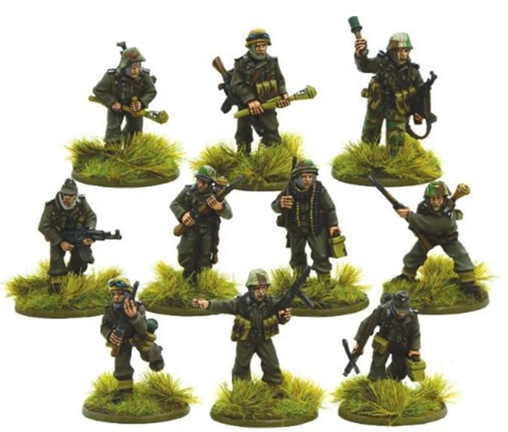 Bolt Action Warlord Games, World War II German Volksgrenadier Squad Wargaming Miniatures