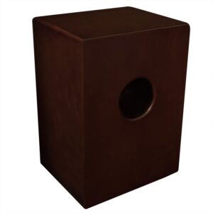 Sawtooth Chocolate Satin Hand Stained Large Cajon Percussion Box