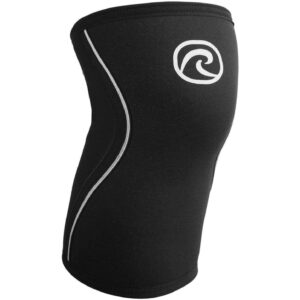 rehband rx knee support 5mm - medium - black - expand your movement + cross training potential - knee sleeve for fitness - feel stronger + more secure - relieve strain - 1 sleeve