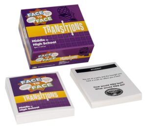 face to face transitions card game (middle to high school edition) – communication development for important life transitions, ages 12 and up