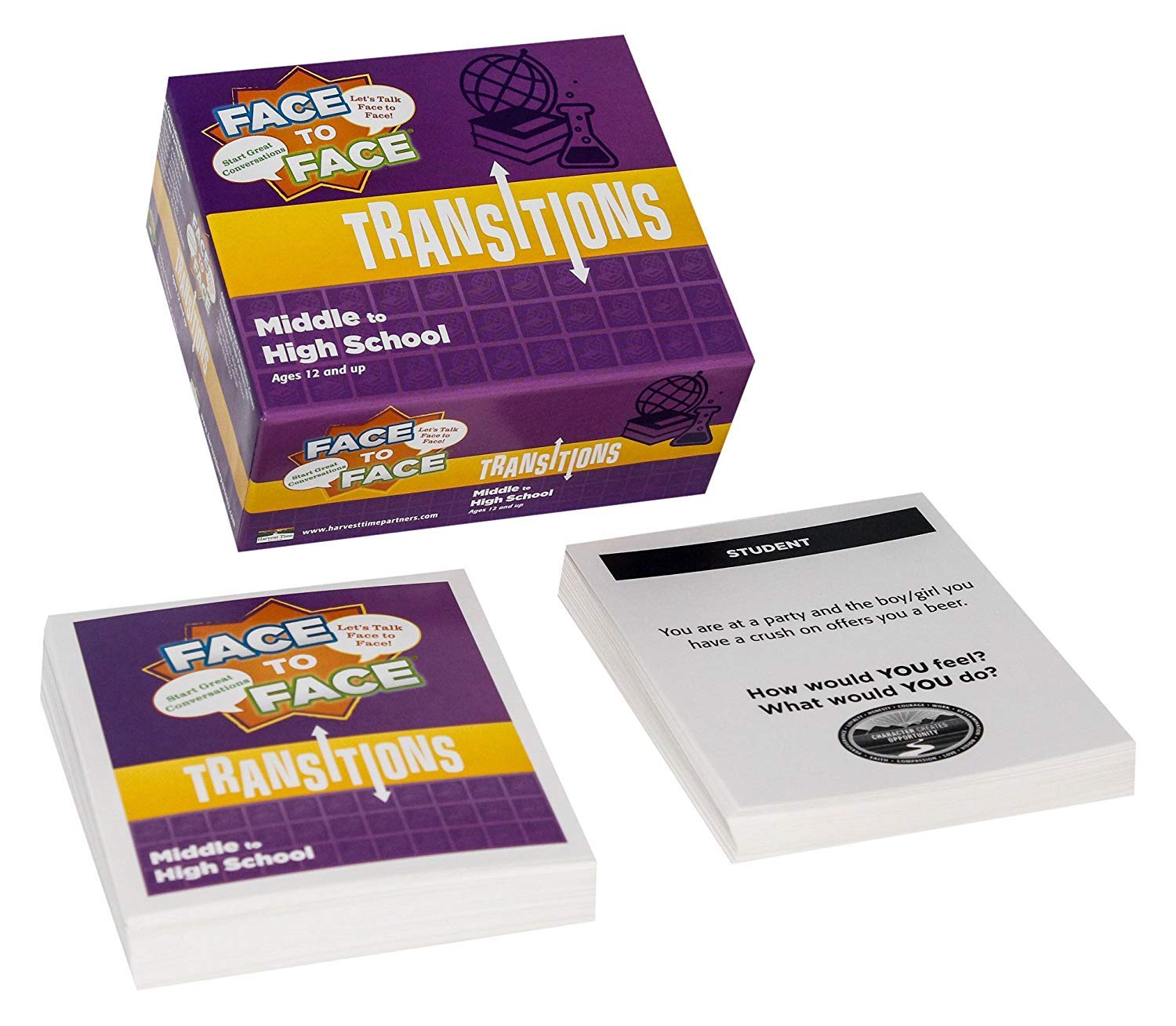 Face to Face Transitions Card Game (Middle to High School Edition) – Communication Development for Important Life Transitions, Ages 12 and Up