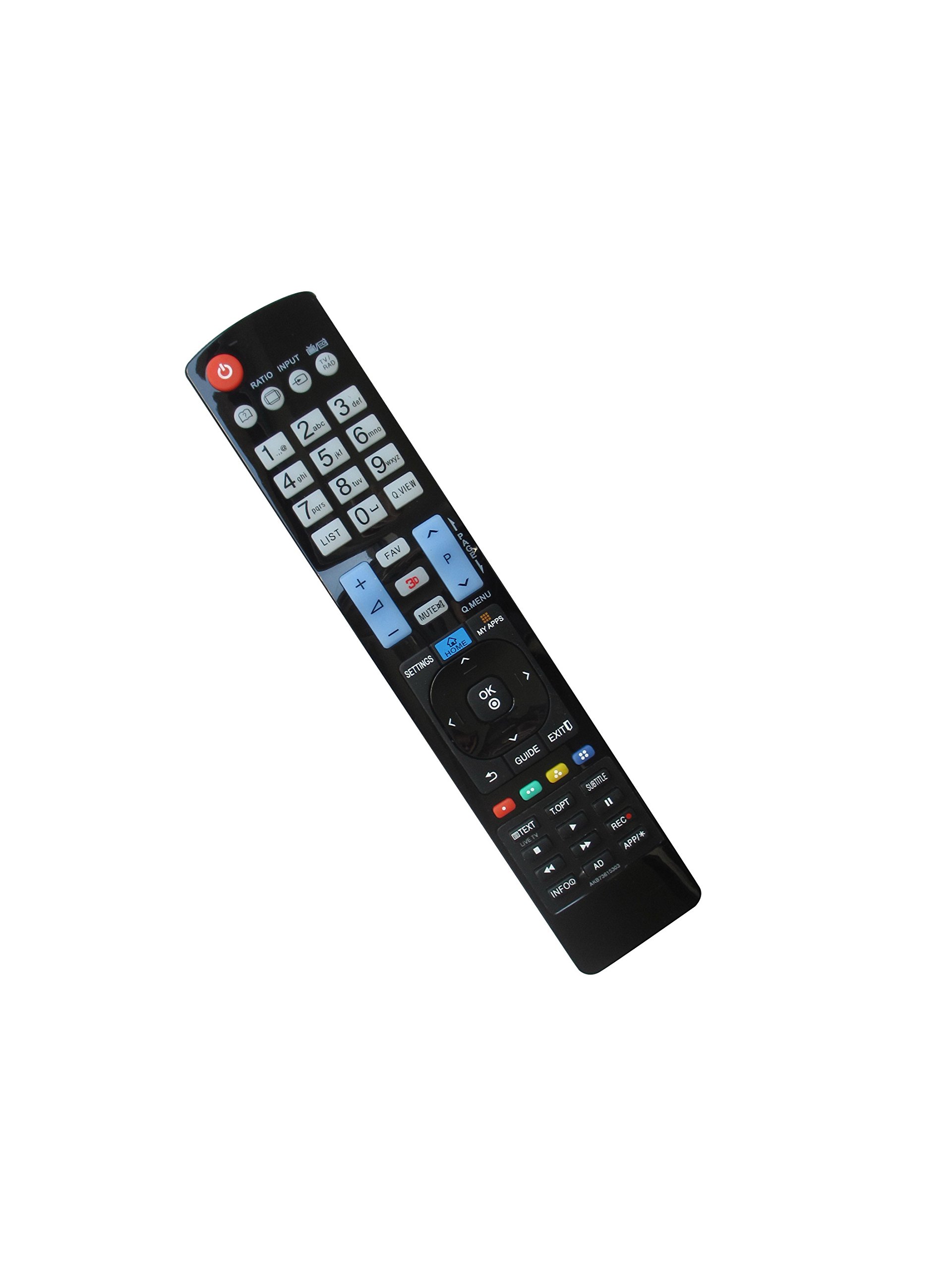 Replacement Remote Control Fit for LG 65UB9800 79UB9800 32LC7D 37LC7D 42LB9D 42LBX 37LB4DS AKB73615313 70UF7650 65UH9500 43UF7300 49UH6090 55UH6090 4K Ultra HD Smart 3D Plasma LCD LED HDTV TV