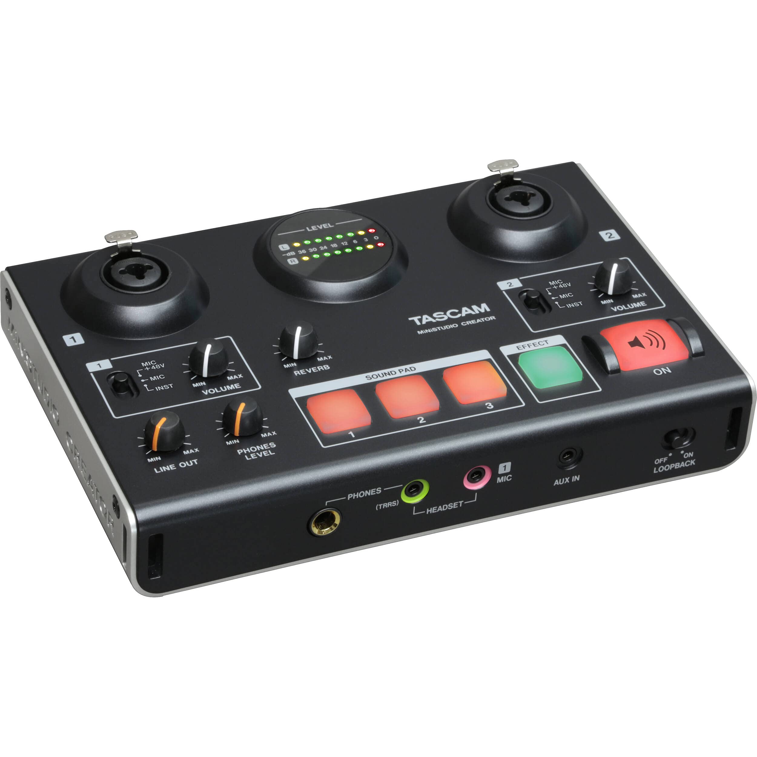 Tascam US-42 MiniStudio Creator USB Podcasting Broadcast Audio Interface