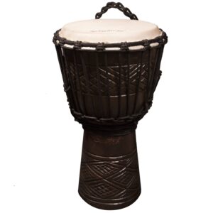 Sawtooth Tribe Series 8" Hand Carved Congo Design Rope Djembe