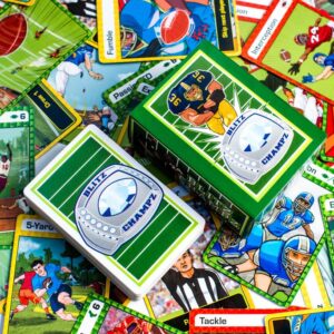 Blitz Champz | Football Card Game (Ages 7+) | Fun Family Game | Party Game | Gifts for Football Fans | Card Game for Kids | Card Game for Adults