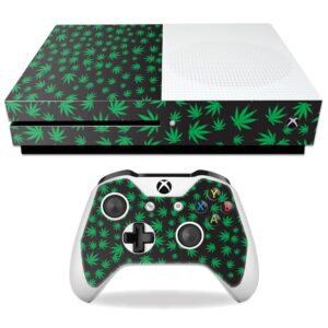 mightyskins skin compatible with microsoft xbox one s - marijuana | protective, durable, and unique vinyl decal wrap cover | easy to apply, remove, and change styles | made in the usa