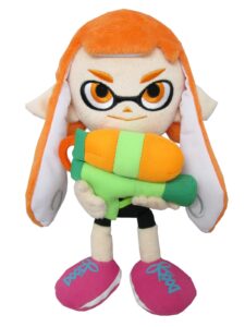 little buddy usa 1467 splatoon female inkling plush, 9""", multi-colored, 156 months to 180 months