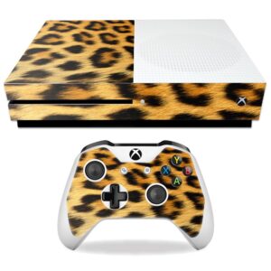 mightyskins skin compatible with microsoft xbox one s - cheetah | protective, durable, and unique vinyl decal wrap cover | easy to apply, remove, and change styles | made in the usa